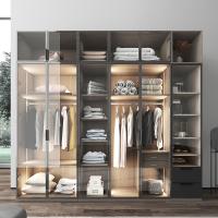 China 18-22mm Thick Door Customized Wardrobe Dressing Room Walk In Closet for sale