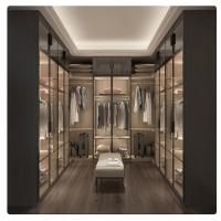 China 18-22mm Thick Door Customized Wardrobe Dressing Room Walk In Closet for sale