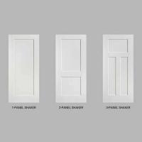 China Home Hotel Apartment 3 Panel Solid Wood Doors MDF American Style Front Doors for sale