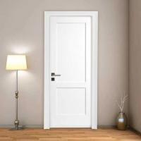 China Home Hotel Apartment 3 Panel Solid Wood Doors MDF American Style Front Doors for sale