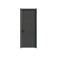 China Sound Insulation MDF Wooden Door 43mm Thick PVC Interior Doors With Frames for sale