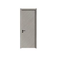 China Sound Insulation MDF Wooden Door 43mm Thick PVC Interior Doors With Frames for sale