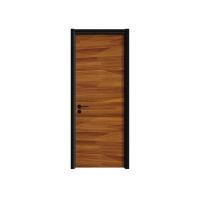 China Sound Insulation MDF Wooden Door 43mm Thick PVC Interior Doors With Frames for sale