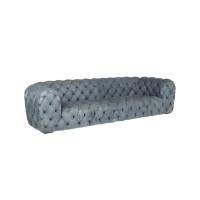 China Modern Velvet Tufted Sofa 2 Seater Living Room Hotel Luxury Couch with Button Quilting for sale