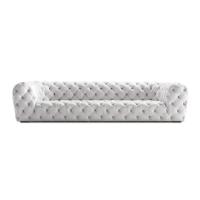 China Modern Velvet Tufted Sofa 2 Seater Living Room Hotel Luxury Couch with Button Quilting for sale