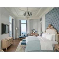 China FSC European Style Carved Hotel Villa Bedroom Set with Custom Size and ISO9001 Certification for sale