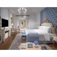 China FSC European Style Carved Hotel Villa Bedroom Set with Custom Size and ISO9001 Certification for sale