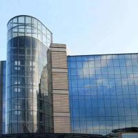China Double Glazed Aluminium Curtain Wall Low E Glass Facade 5mm 12A 5mm for sale
