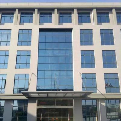China Double Glazed Aluminium Curtain Wall Low E Glass Facade 5mm 12A 5mm for sale