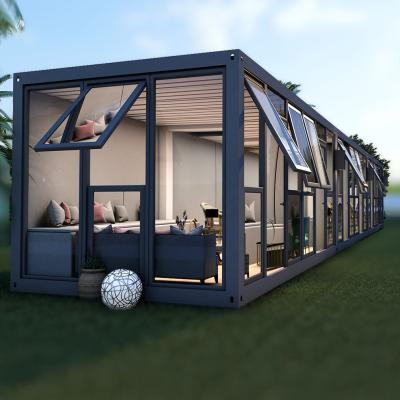 China Carport Movable Prefab Container House 20ft Shipping Container Cabin for sale