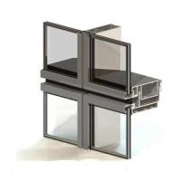China Reflective Aluminum Glass Curtain Wall 6mm 12A 6mm for Real Estate Construction for sale
