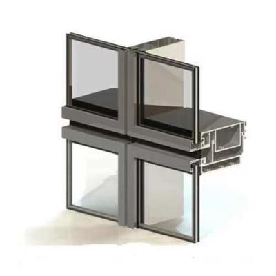 China Reflective Aluminum Glass Curtain Wall 6mm 12A 6mm for Real Estate Construction for sale