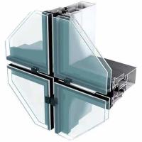 China Reflective Aluminum Glass Curtain Wall 6mm 12A 6mm for Real Estate Construction for sale