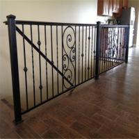 China ISO9001 Apartment Balcony Wrought Iron Handrails For Indoor Steps for sale