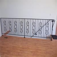 China ISO9001 Apartment Balcony Wrought Iron Handrails For Indoor Steps for sale