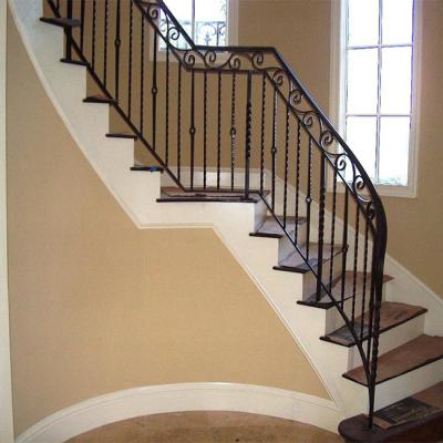 China ISO9001 Apartment Balcony Wrought Iron Handrails For Indoor Steps for sale