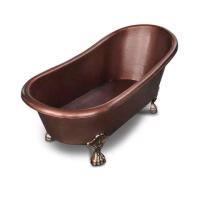 China Luxury Freestanding Bathtub Handmade Copper Bath Tarnish Resistant for sale