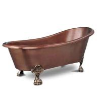 China Luxury Freestanding Bathtub Handmade Copper Bath Tarnish Resistant for sale