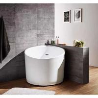 China Eco Friendly Black Freestanding Corner Soaking Tub 950*950*720MM for sale