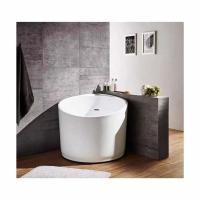 China Eco Friendly Black Freestanding Corner Soaking Tub 950*950*720MM for sale