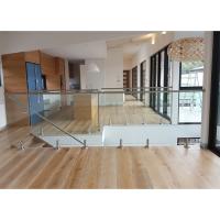 China Stainless Steel Frameless Glass Balustrade Handrail 800-1000mm Height for Stairs for sale