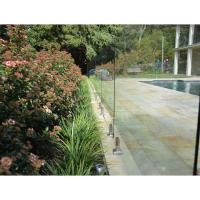 China Stainless Steel Frameless Glass Balustrade Handrail 800-1000mm Height for Stairs for sale