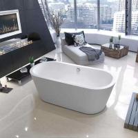 China Custom Small Freestanding Bathtub 140cm 150cm 160cm Free Standing Soaker Tub for sale