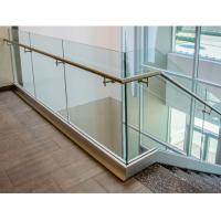 China Dia 50mm White Iron Brass Interior Stair Railing Handrail for Steps Swimming Pool for sale