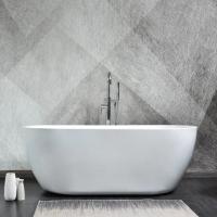 China CE CUPC Certified Acrylic Freestanding Bathtub 1655x750x580mm High Gloss Soaking Tub for sale