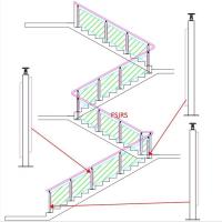 China Stainless Steel Balcony Glass Balustrade with Wood Handrail 850-1050mm for sale