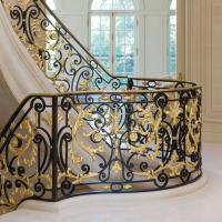 China Wrought Iron Stair Balusters Interior Anti Rust Hot Dip Galvanized 20 Year Protection for sale