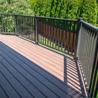 China 6063T5 Aluminum Prefab Interior Stair Railing 1500mm Width 1020mm Height Modern Handrail for sale