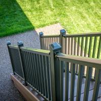 China 6063T5 Aluminum Prefab Interior Stair Railing 1500mm Width 1020mm Height Modern Handrail for sale