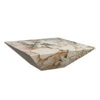 China Sintered Stone Marble Top Coffee Table Rectangle 110x110x35cm Brazil Brown Modern Furniture for sale