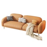 China Modern 3 Seater Flannel Sofa for Living Room Apartment Simple Design 1800mm for sale