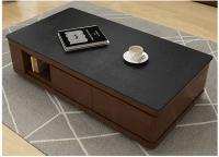 China OEM ODM Wooden Marble Coffee Table TV Console Table With Storage Drawers for sale