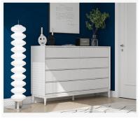 China Solid Wood White Storage Cabinet Living Room Simple Modern Furniture Custom Size 16mm for sale
