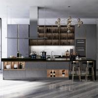 China High Gloss Lacquer Modular Kitchen Cabinets Trendy White Plywood Cupboards for sale
