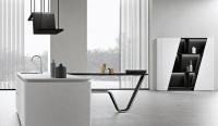 China Customized Size Stainless Steel Kitchen Cabinet PVC Membrane Beach House Cabinets for sale