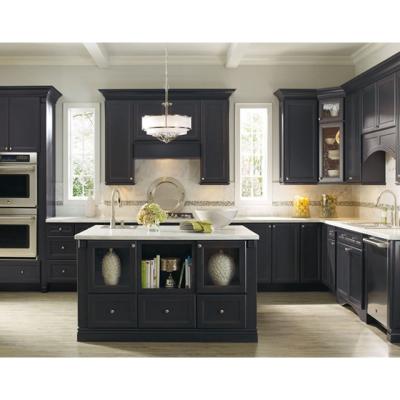 China Customized Lacquer L Shape Modular Kitchen Cabinets OEM ODM Overhead Cupboards 15-35 Days Delivery for sale
