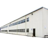 China Prefabricated Steel Warehouse Building Fireproof Waterproof 50 Year Lifespan for sale