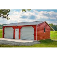 China 50mm 75mm Sandwich Panel Pole Barn Warehouse Prefab Steel Structure Shed Workshop for sale