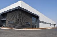 China Durable Light Steel Frame Building Metal Auto Repair Shop Workshop 25m Span for sale