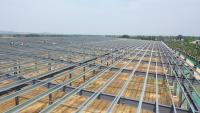 China Durable Light Steel Frame Building Metal Auto Repair Shop Workshop 25m Span for sale