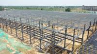 China Durable Light Steel Frame Building Metal Auto Repair Shop Workshop 25m Span for sale