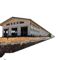 China 1500sqm Steel Structure Warehouse 25m x 80m x 9m Eave Height Prefab Building for sale