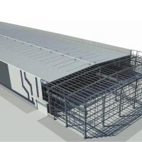 China 1500sqm Steel Structure Warehouse 25m x 80m x 9m Eave Height Prefab Building for sale