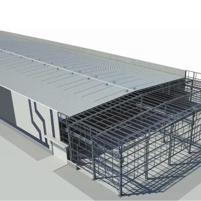 China 1500sqm Steel Structure Warehouse 25m x 80m x 9m Eave Height Prefab Building for sale