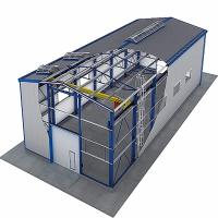 China Easy Assemble Steel Structure Workshop Wind Resistant Prefab Metal Warehouse 20 Year Lifespan for sale