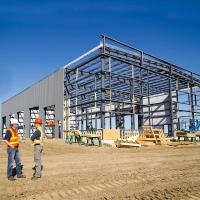 China Easy Assemble Steel Structure Workshop Wind Resistant Prefab Metal Warehouse 20 Year Lifespan for sale